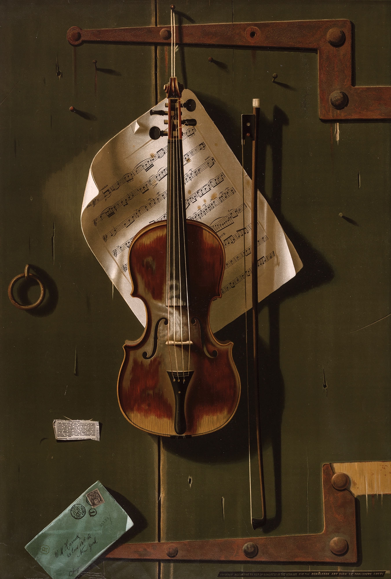 William Michael Harnett | THE OLD VIOLIN | MutualArt