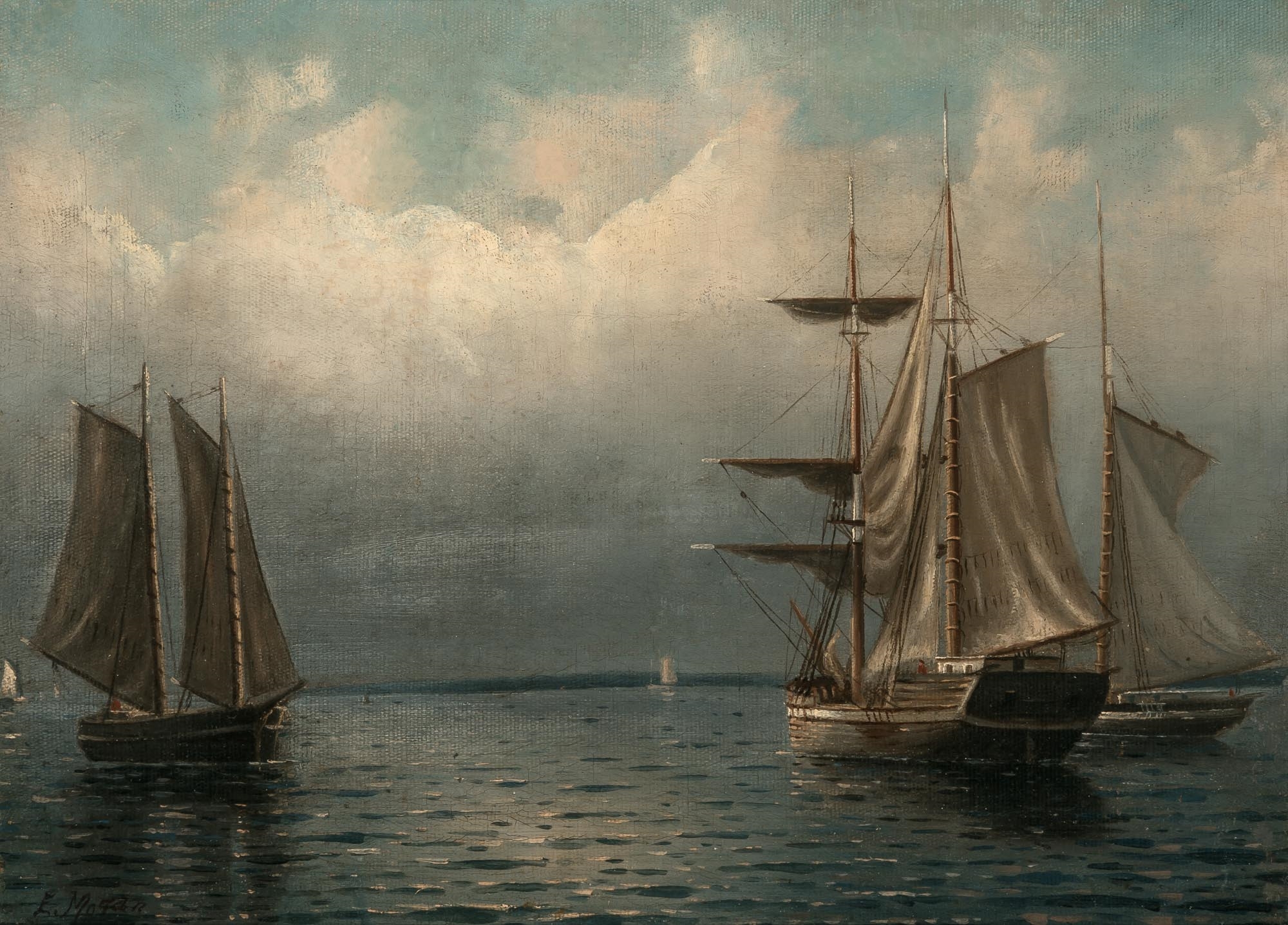 Edward Moran | Moonlight | MutualArt