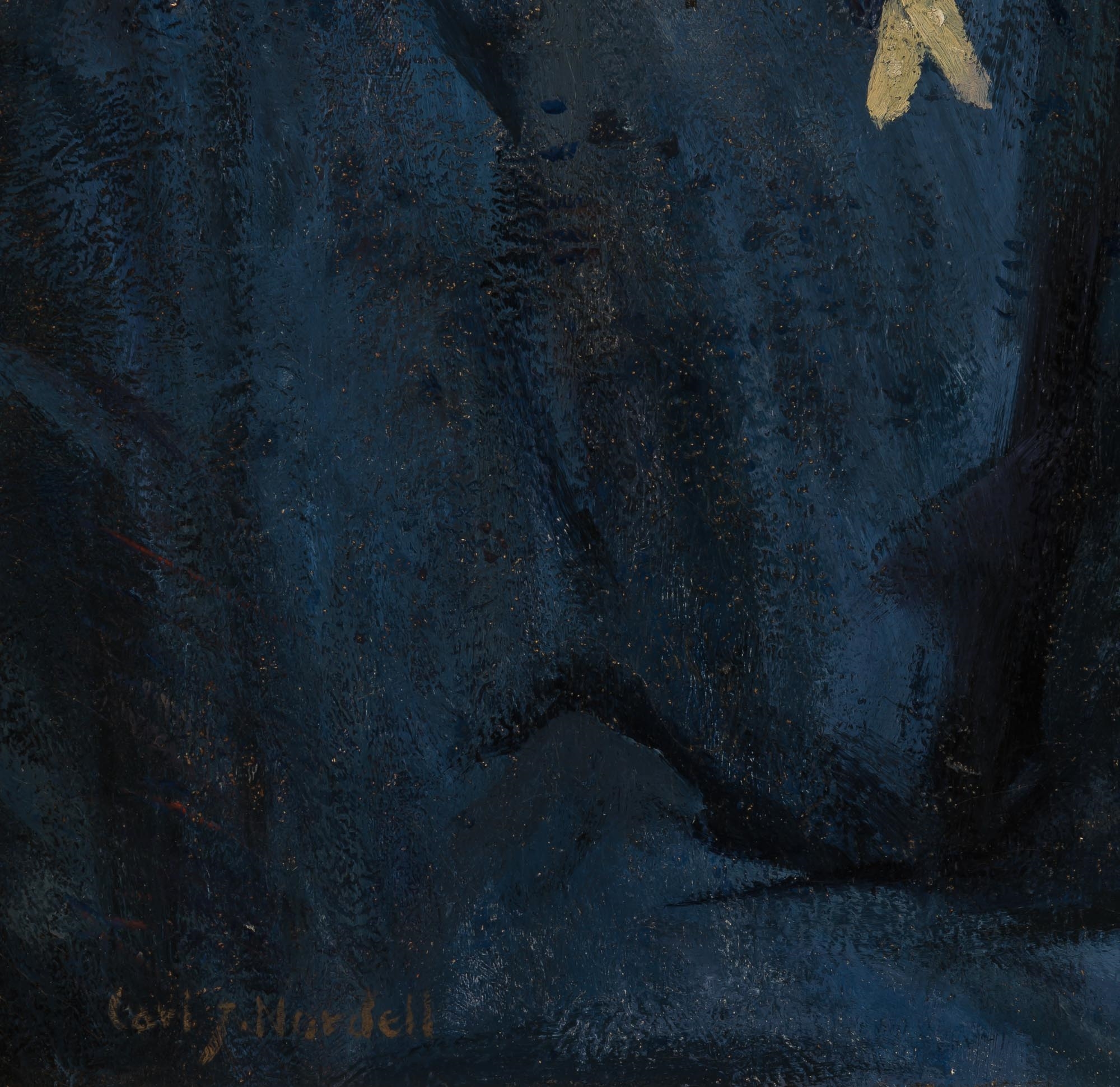 Carl John David Nordell | Child in a Blue Dress | MutualArt