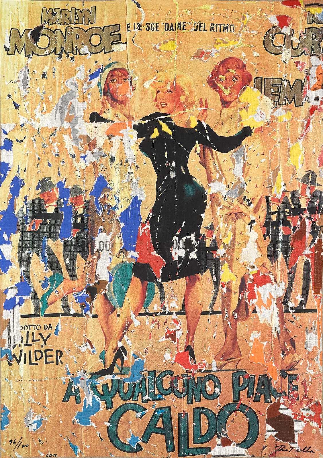 Mimmo Rotella | Marilyn Monroe (1990) | MutualArt