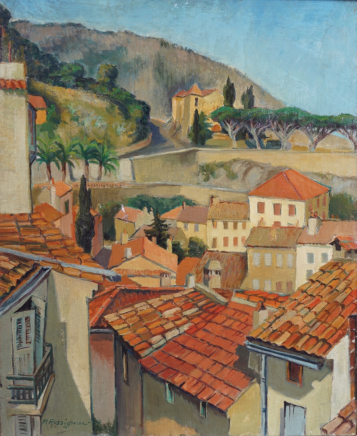Pierre Rossignol | Mediterranean village | MutualArt