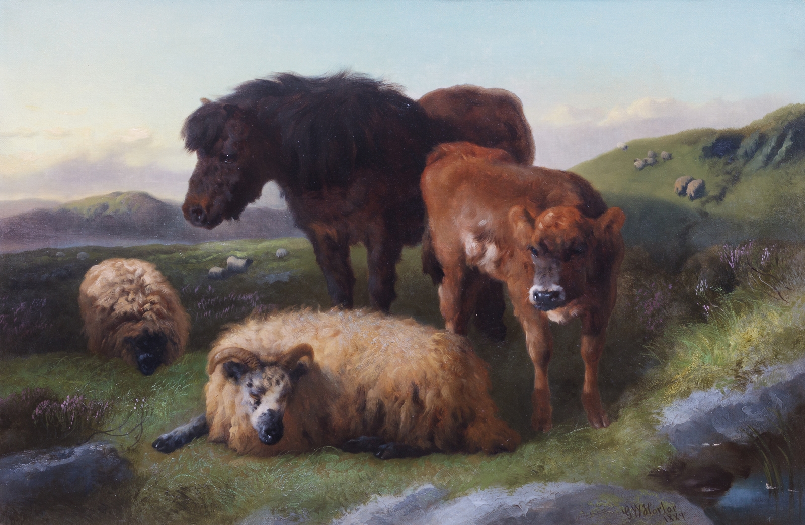 George William Horlor | Highland Friends, 1889 | MutualArt