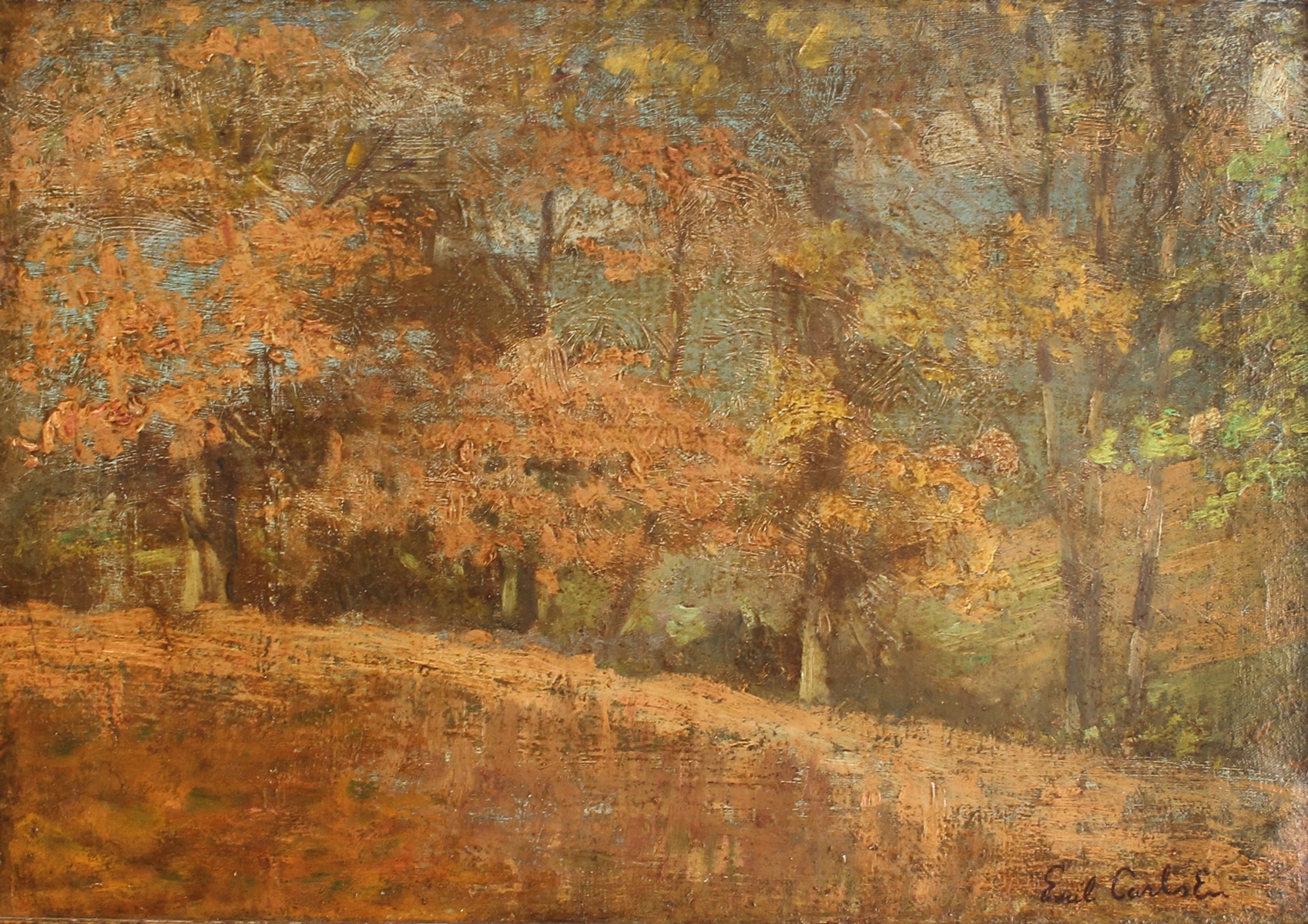 Emil Carlsen | Autumnal Impressionist Landscape | MutualArt