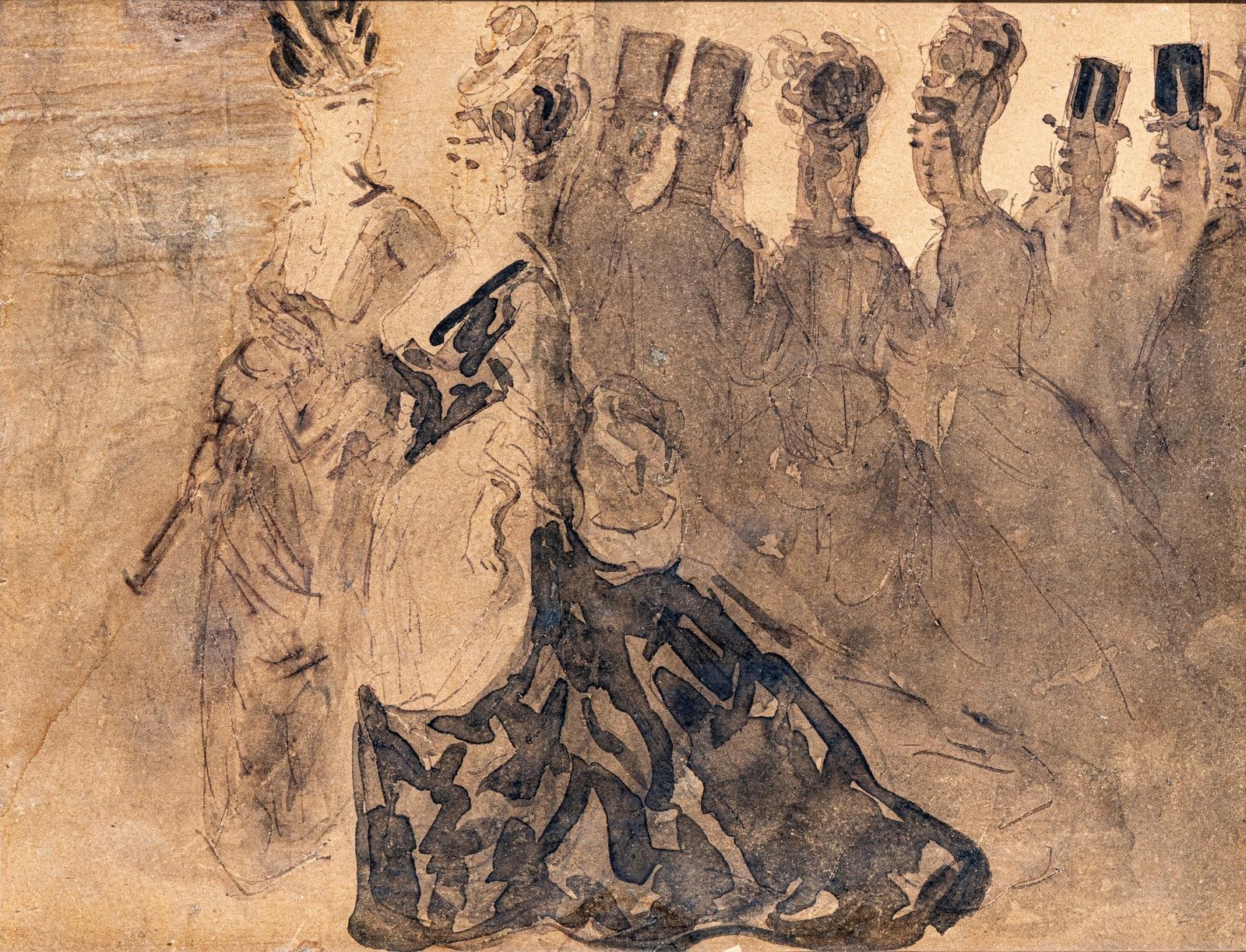 Constantin Guys | Groupe de personnages | MutualArt
