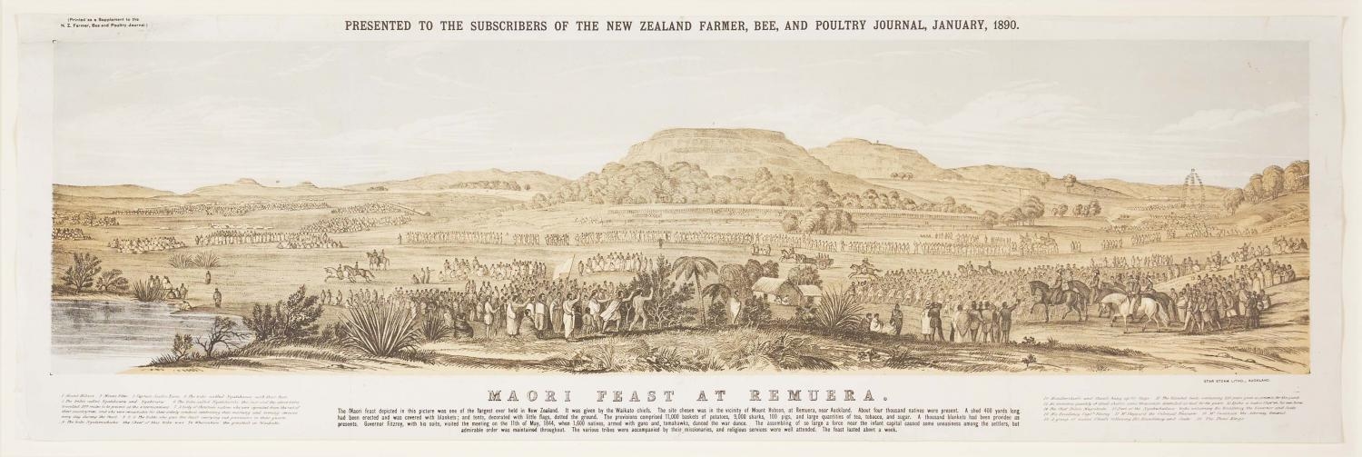 Joseph Jenner Merrett | Maori Feast at Remuera (1844) | MutualArt