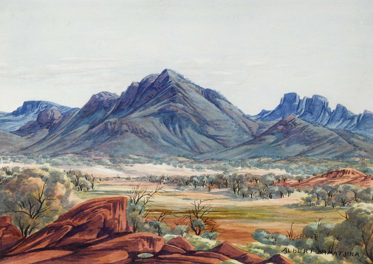 Albert Namatjira | Central Australian Landscape | MutualArt