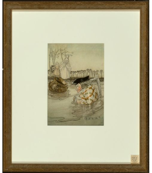 Arthur Rackham | The Two Pots, Aesops Fables interior illustration ...