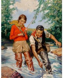 Strang Ray | Trout Fishing | Compare similar artworks | MutualArt