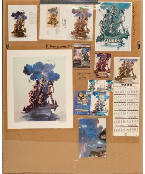 Boris Vallejo | Barbarian Queen promotional movie illustration (1985) | MutualArt