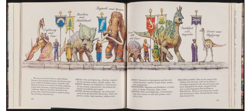 James Gurney | Bix Leapt Down from Her Perch,Dinotopia interior ...