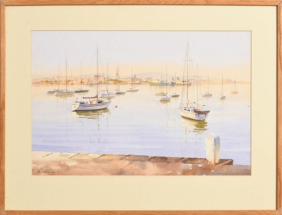 Roche Tom | Boats in the Harbour | MutualArt