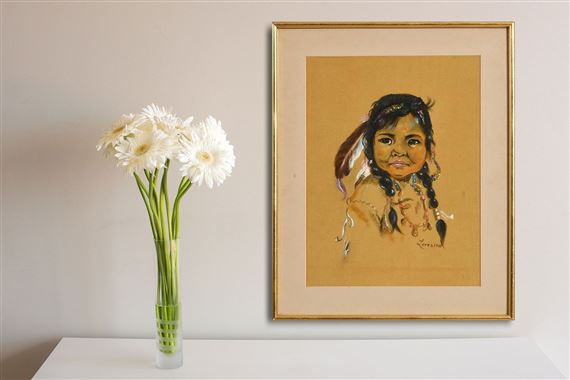 Lorraine Trester | Little Indian Boy | MutualArt