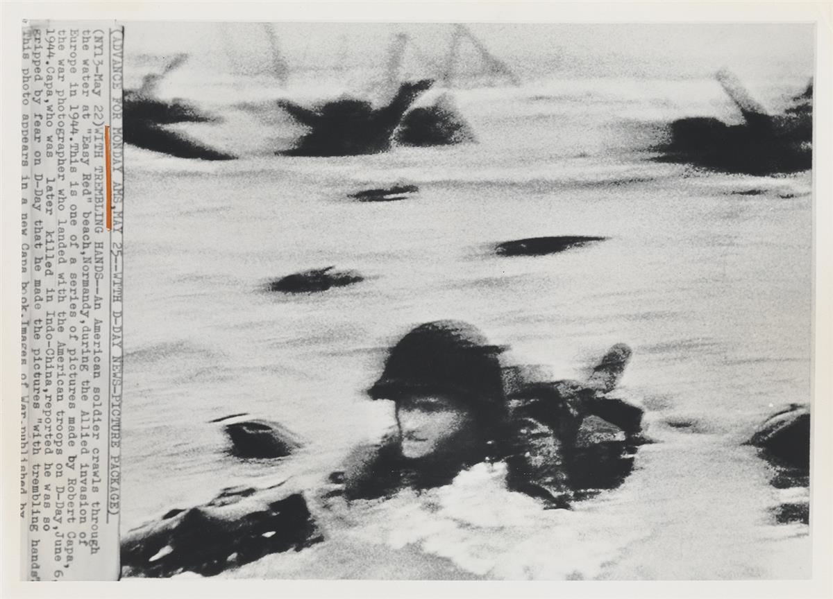 Robert Capa | D-Day Invasion, Omaha Beach, Normandy Coast. | MutualArt