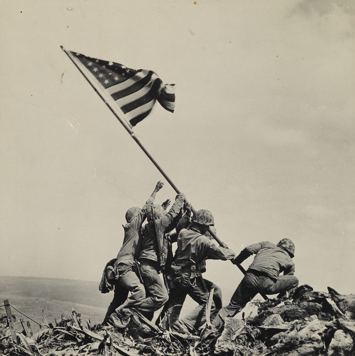 Joe Rosenthal | Raising the Flag on Iwo Jima. (1945) | MutualArt