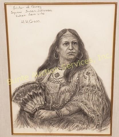 Henry Herman Cross | Portrait of Sister of Ouray Squaw Susan Johnson ...