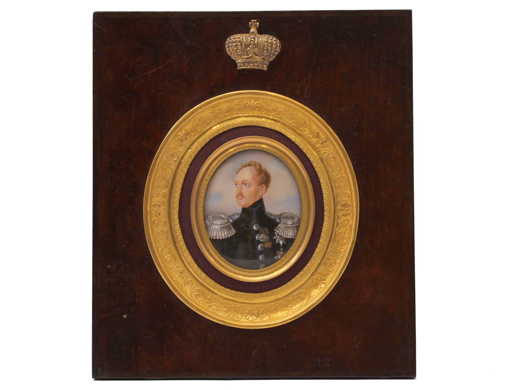 Russian School, 19th Century | Russian miniature depicting Emperor ...