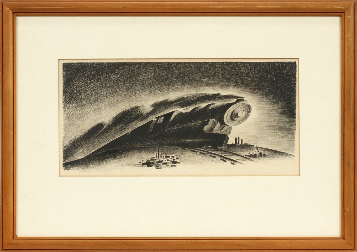 Lumen Martin Winter | FUTURIST LITHOGRAPH (1942) | MutualArt