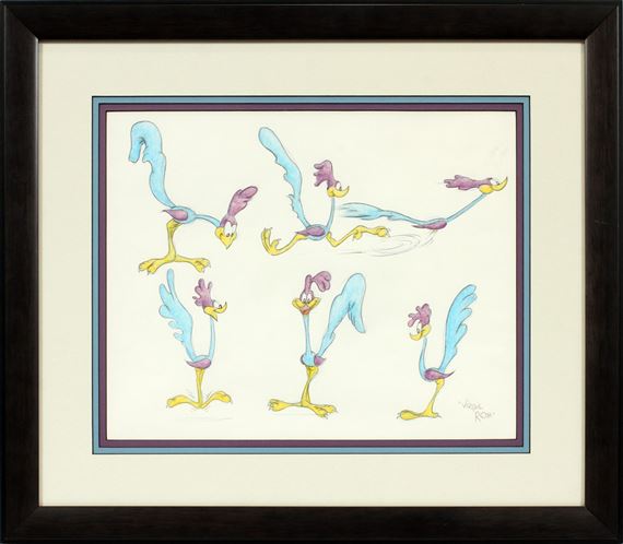 Virgil Ross | ROAD RUNNER MODEL SHEET | MutualArt