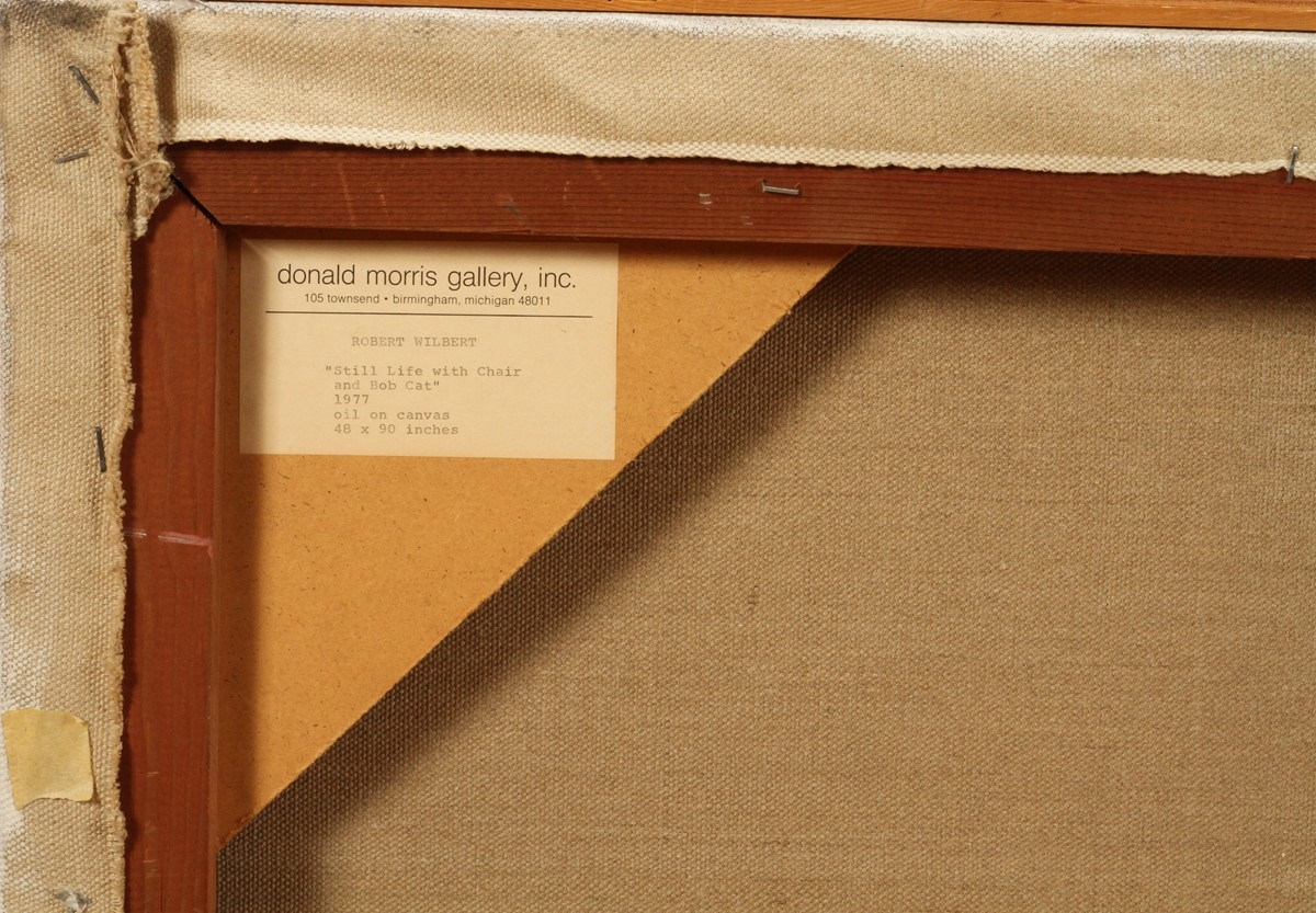 Robert Wilbert | STILL LIFE WITH CHAIR AND BOB CAT (1977) | MutualArt