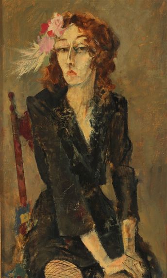 Richard Jerzy | SEATED LADY (1974) | MutualArt