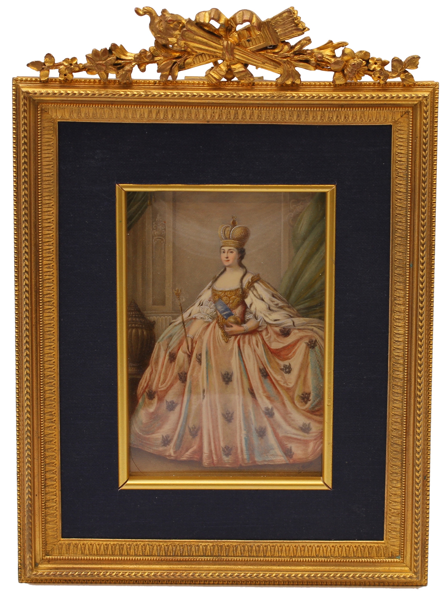Russian School, 18th Century | Russian miniature of Catherine The Great ...