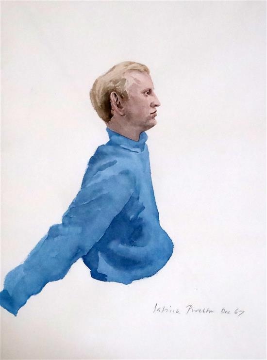 Patrick Procktor | 2 works: Study of a man seated half-length; And The ...