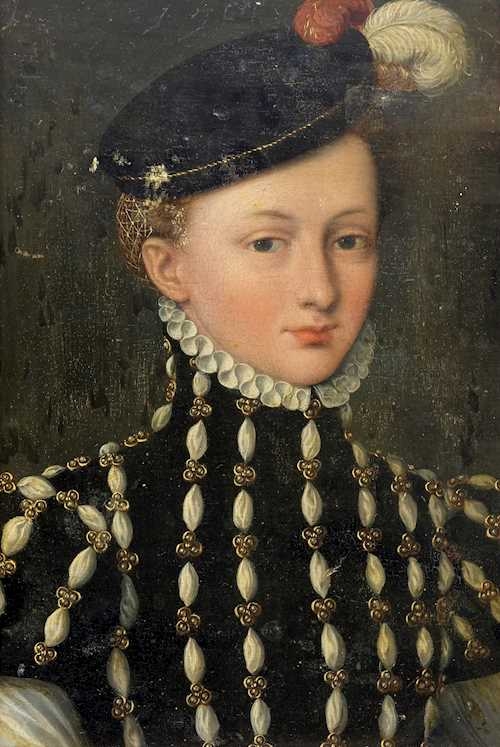 François Clouet | A pair of works: portraits of women | MutualArt