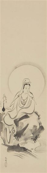 Hashimoto Gaho | Kannon on cliff | Compare similar artworks | MutualArt