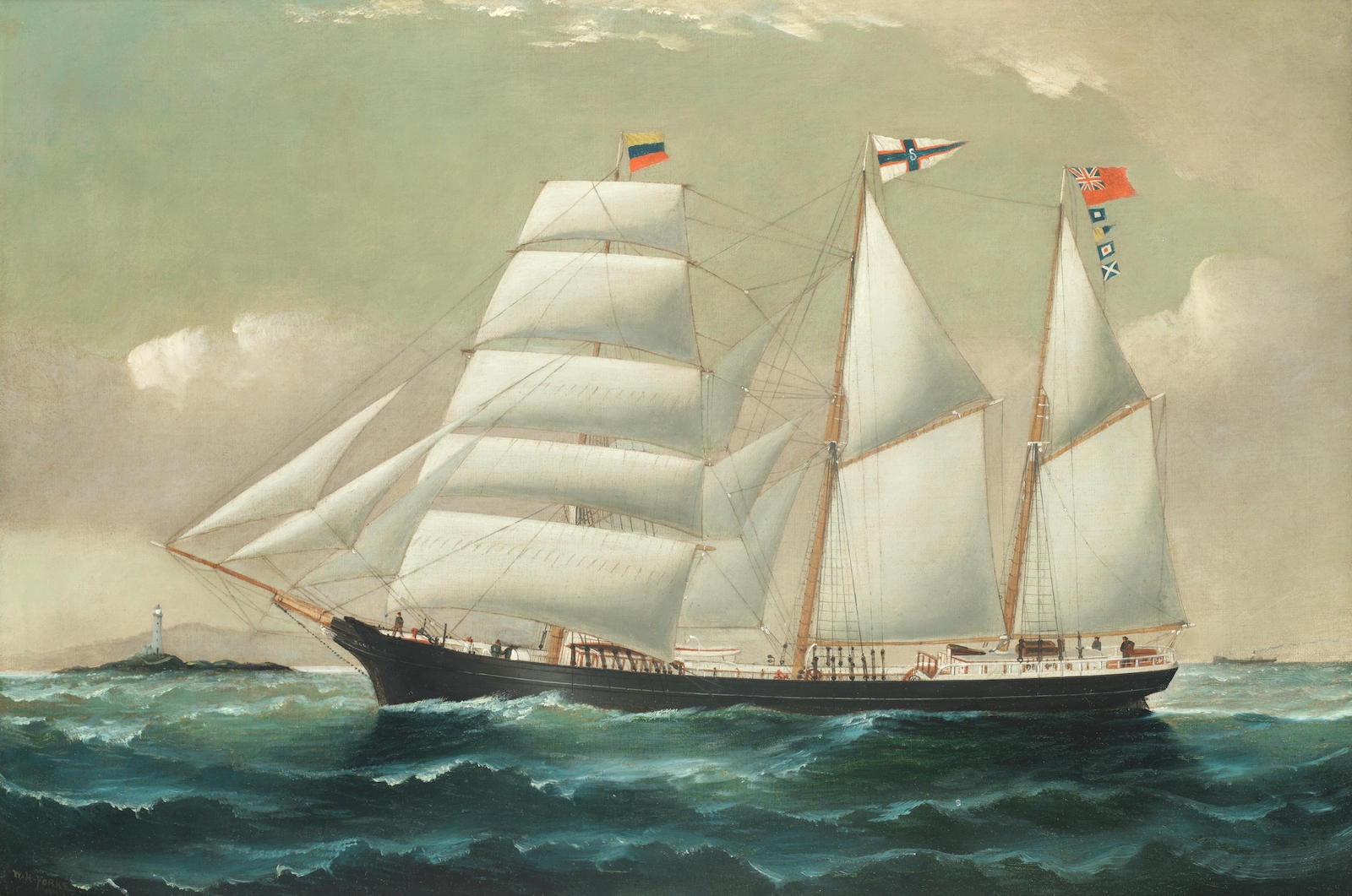 William Howard Yorke | The iron barque Oakhurst (1894) | MutualArt
