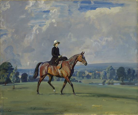 Sir Alfred James Munnings | Portrait of Col. John Jacob Astor; and ...