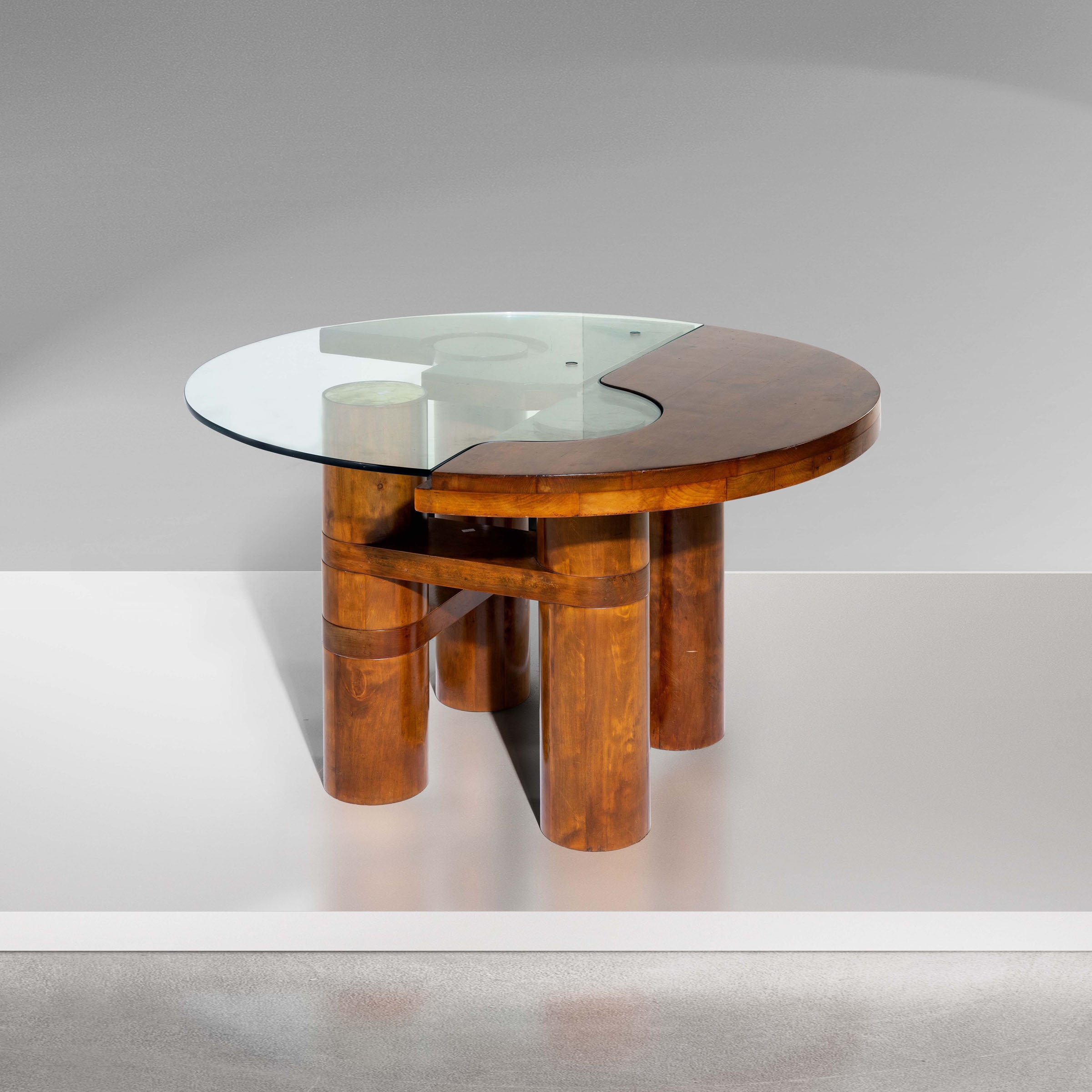 Gruppo NP2 | Tavolo con struttura in legno e ottone (Circa 1970 ...