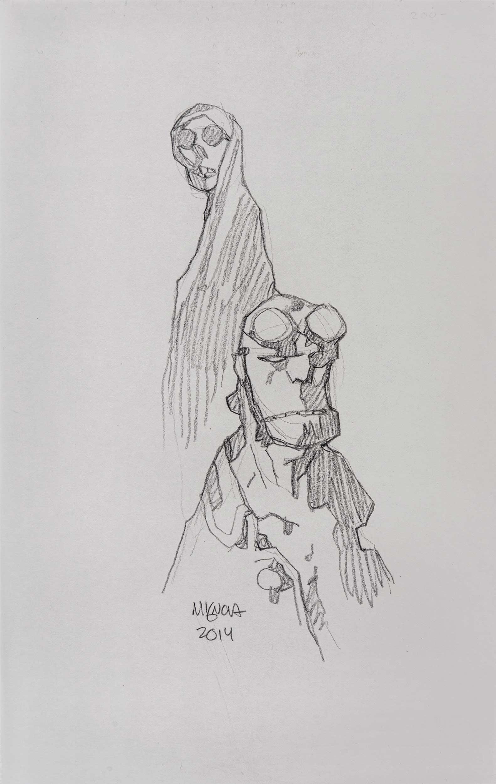 Mike Mignola Hellboy Sketches