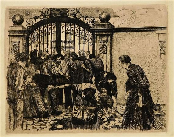 Käthe Kollwitz | Storming the Gate (Circa 1935) | MutualArt