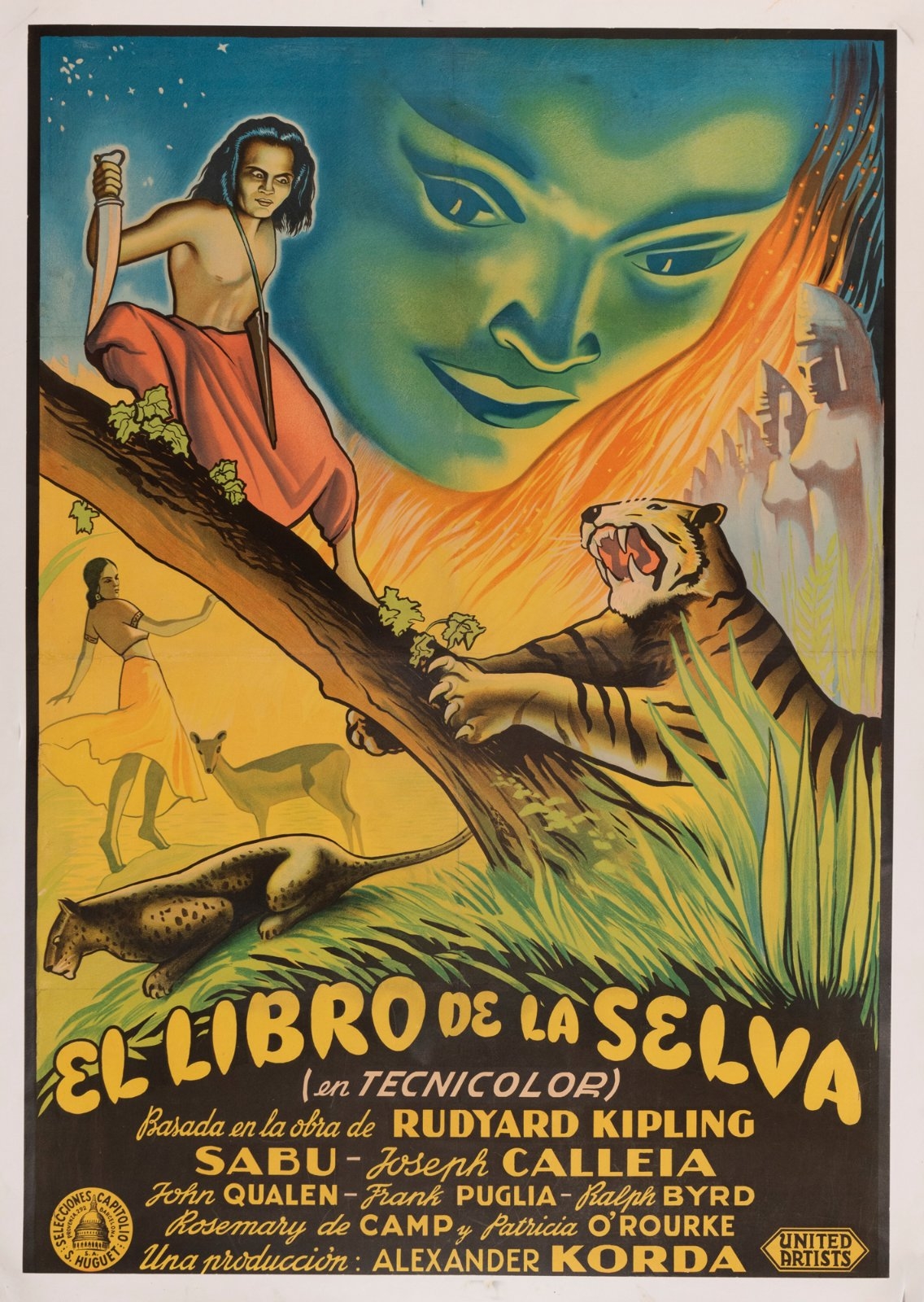 Spanish School, 20th Century | El Libro de la Selva / Jungle Book (1942 ...