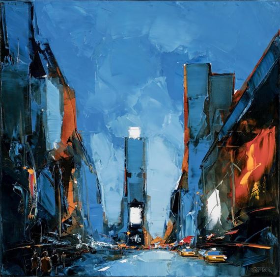 Daniel Castan | BLUE TIMES SQUARE | MutualArt