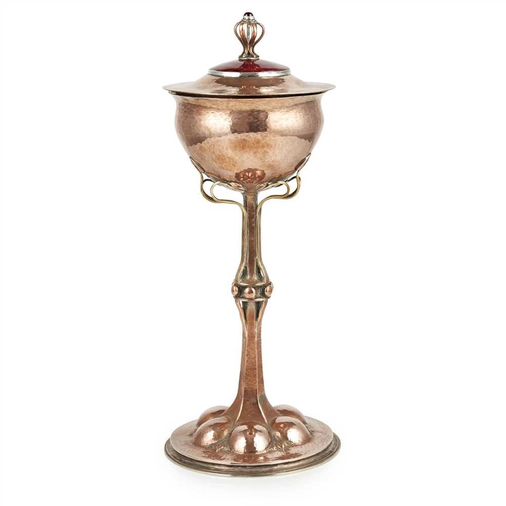 Charles Robert Ashbee | COPPER, ENAMEL AND PLATED CHALICE & COVER ...