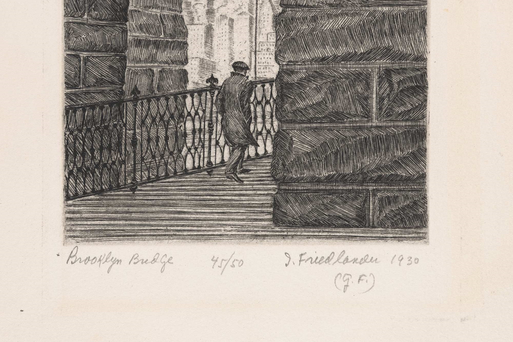 Isac Friedlander | BROOKLYN BRIDGE (1930) | MutualArt