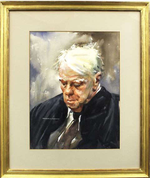 Charles Mahoney | Portrait of poet Robert Frost | MutualArt