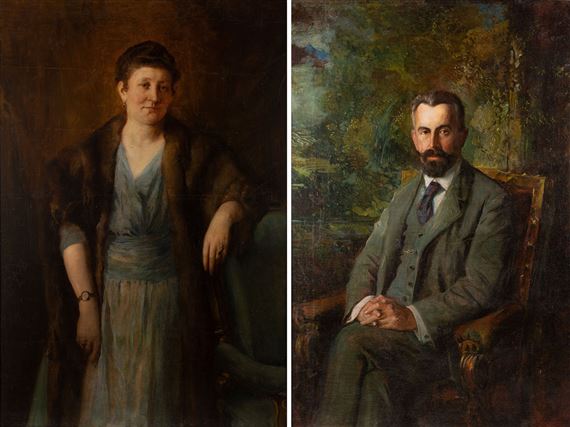 Stanisław Kaczor Batowski | Autoportret i Portret zony artysty (1918 ...