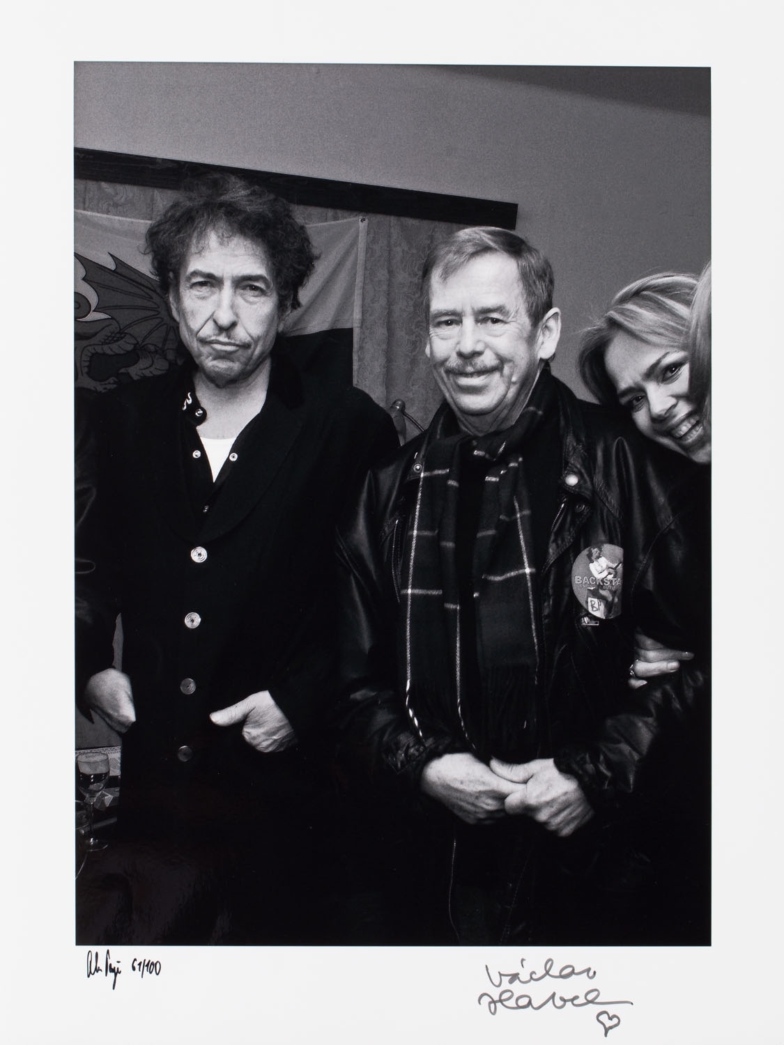 Pajer Alan | Vaclav Havel with Bob Dylan (2003) | MutualArt