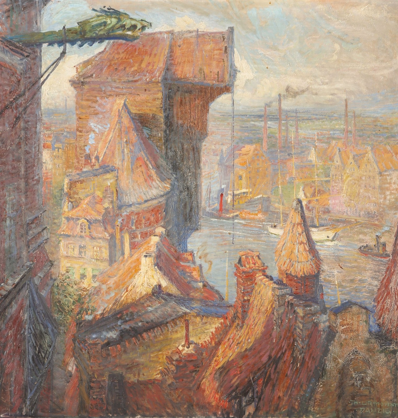 Theodor Urtnowski | Le port de Gdansk | MutualArt