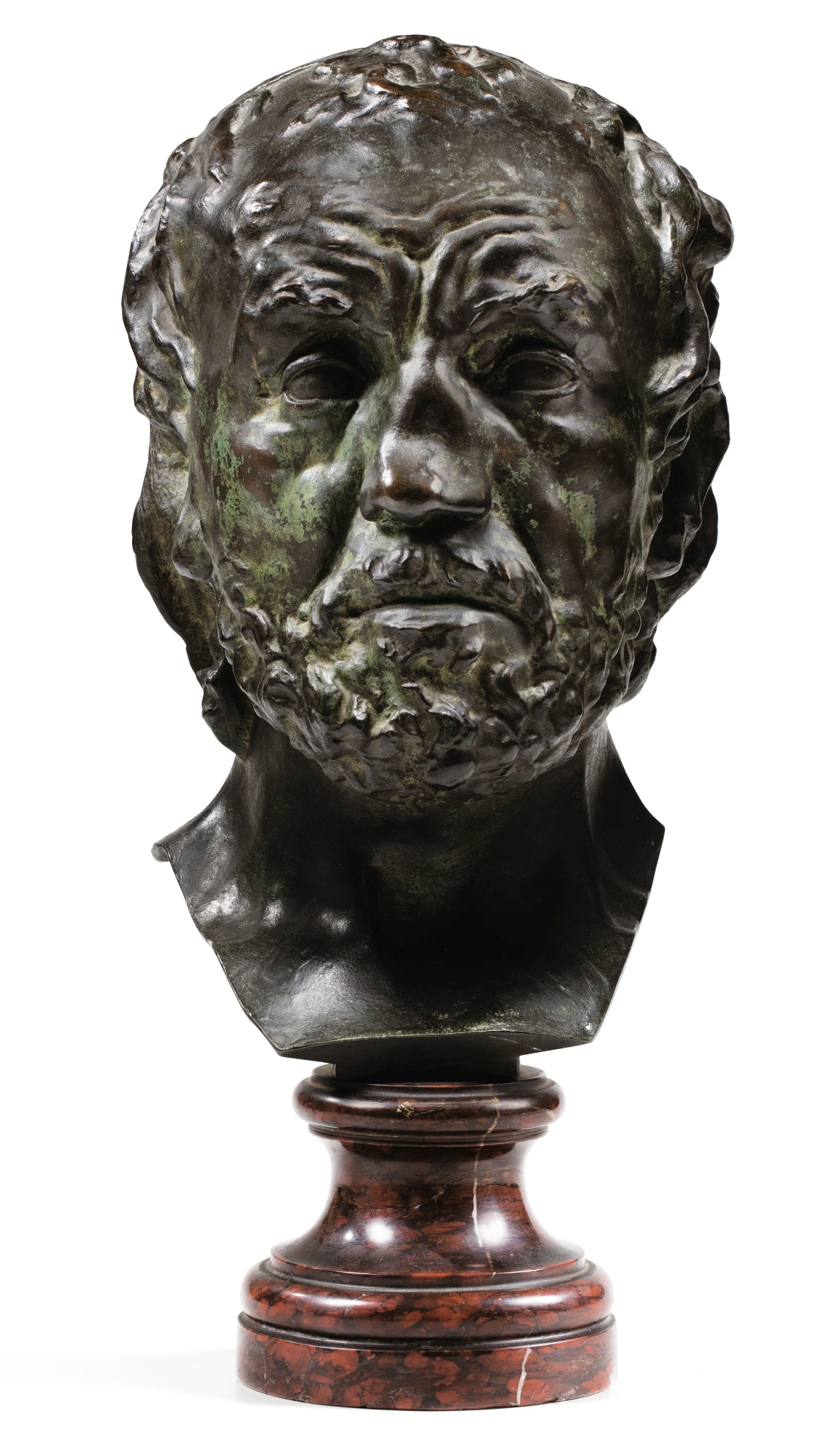 Auguste Rodin | MASQUE DE L'HOMME AU NEZ CASSÉ, VERSION DITE TYPE I ...