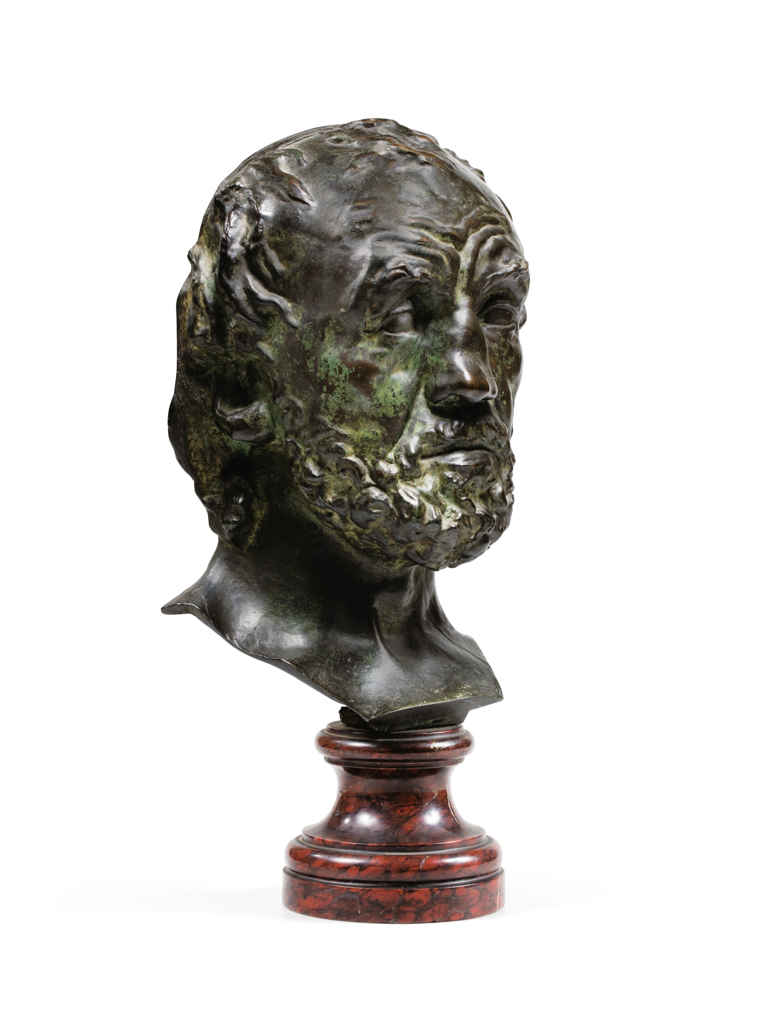 Auguste Rodin | MASQUE DE L'HOMME AU NEZ CASSÉ, VERSION DITE TYPE I ...