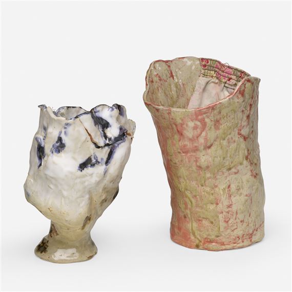 Jessica Jackson Hutchins | Denim Vase and Pink Vase (two works) (2009 ...
