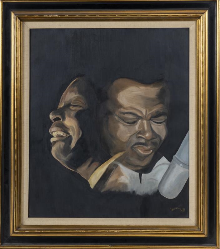 Vinnie Hill | A frontal and profile portrait of B.B. King | MutualArt