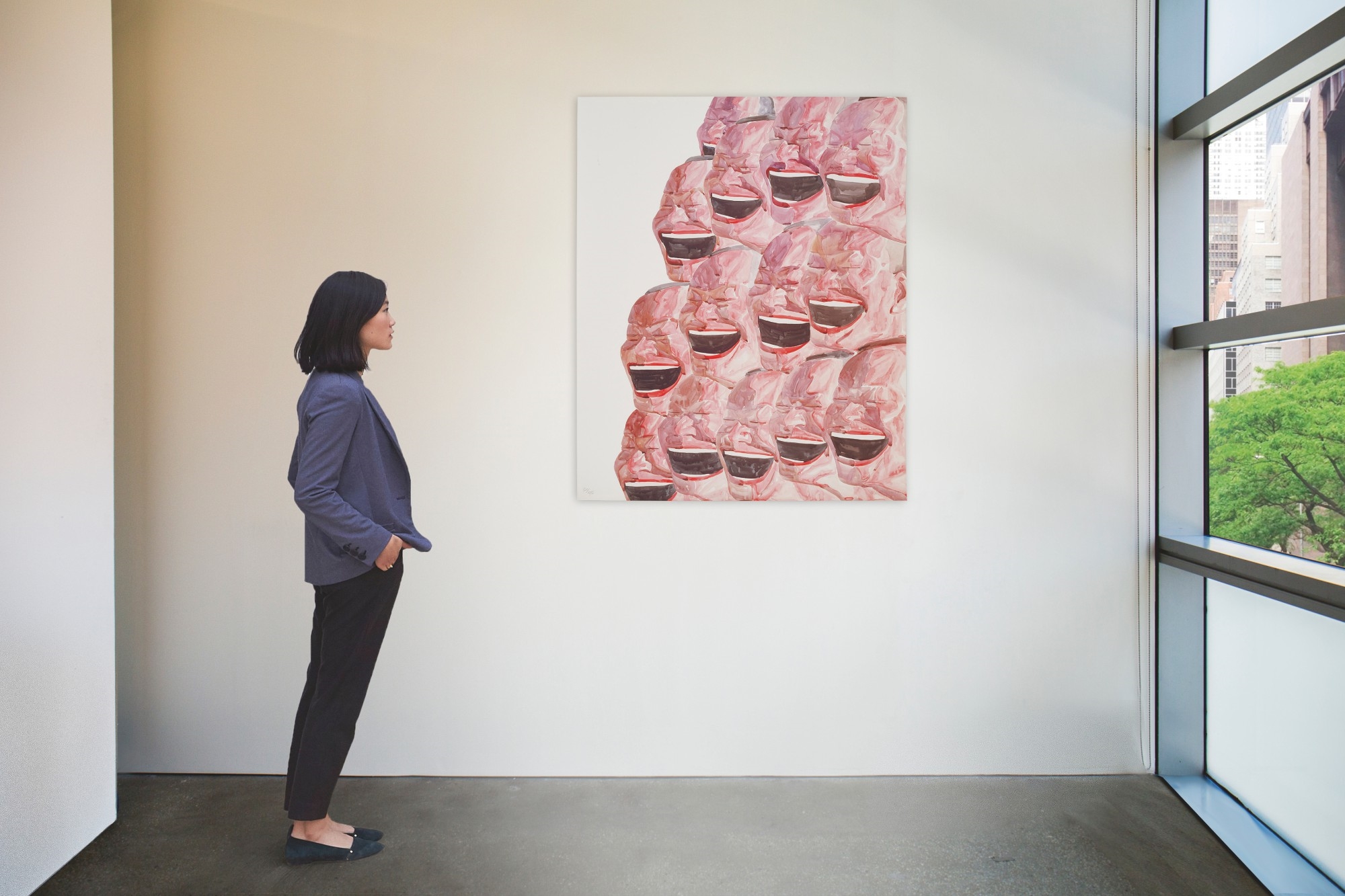 Yue Minjun | 無題（微笑主義No. 13）Untitled (Smile-ism No. 13) (2006) | MutualArt