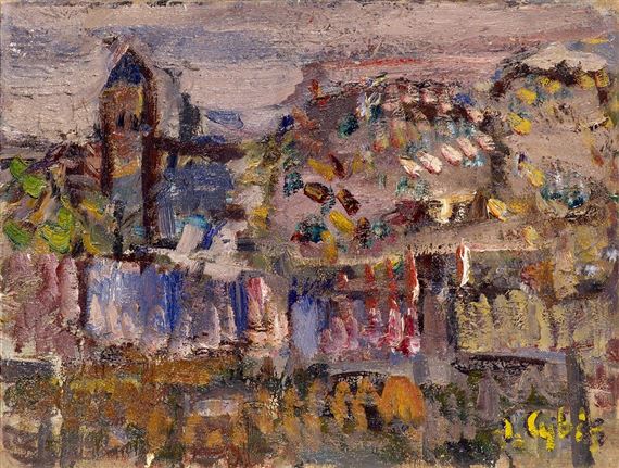 Jan Cybis | OGRODZENIE KLASZTORU - DZWONNICA (1952) | MutualArt