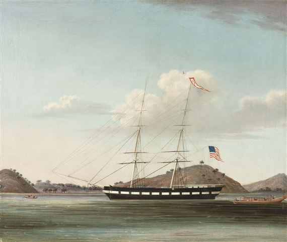 Sunqua | The American brig ‘Antelope’ off Whampoa | MutualArt