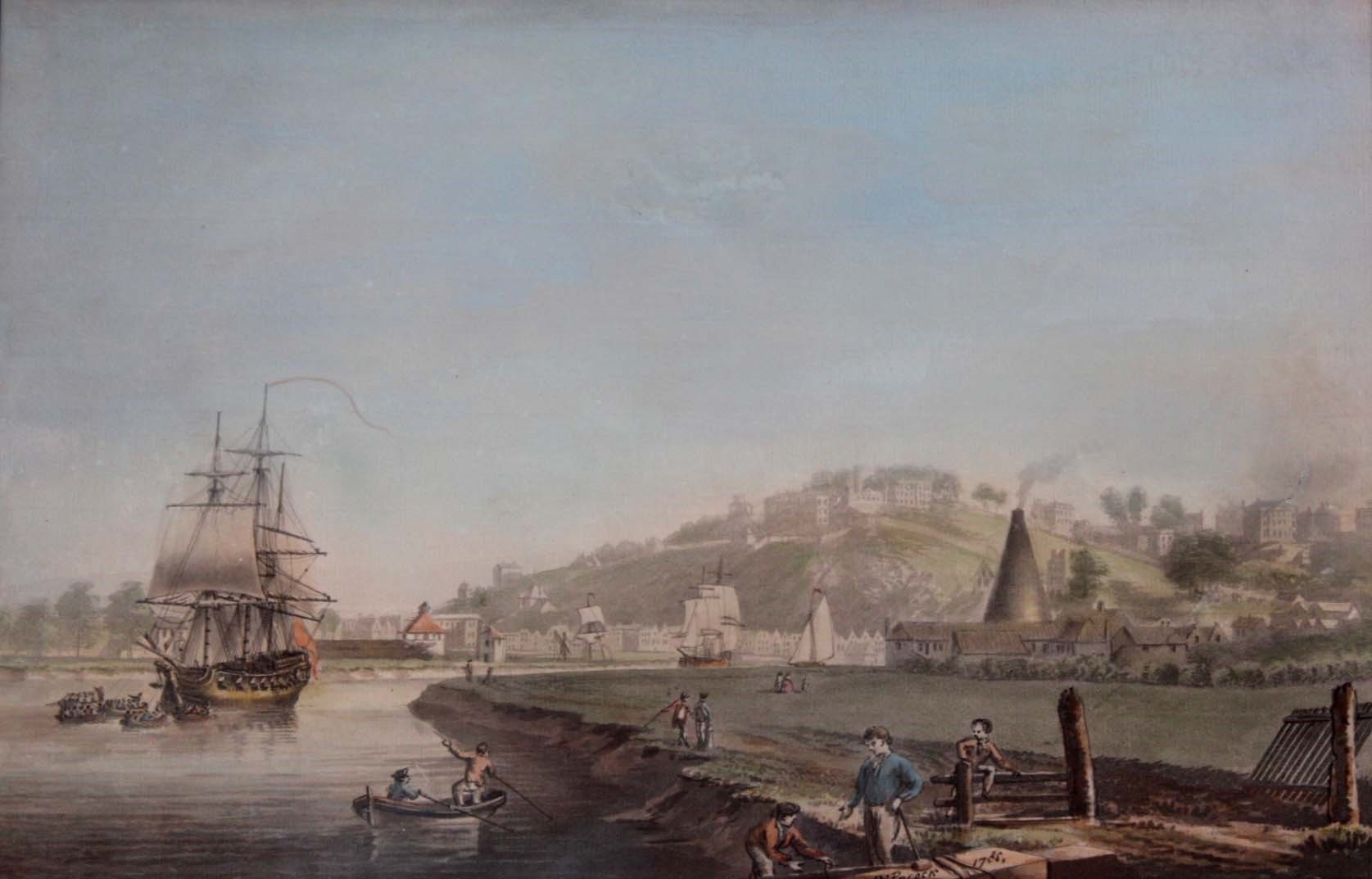 Nicholas Pocock | BRISTOL HARBOUR (1785) | MutualArt