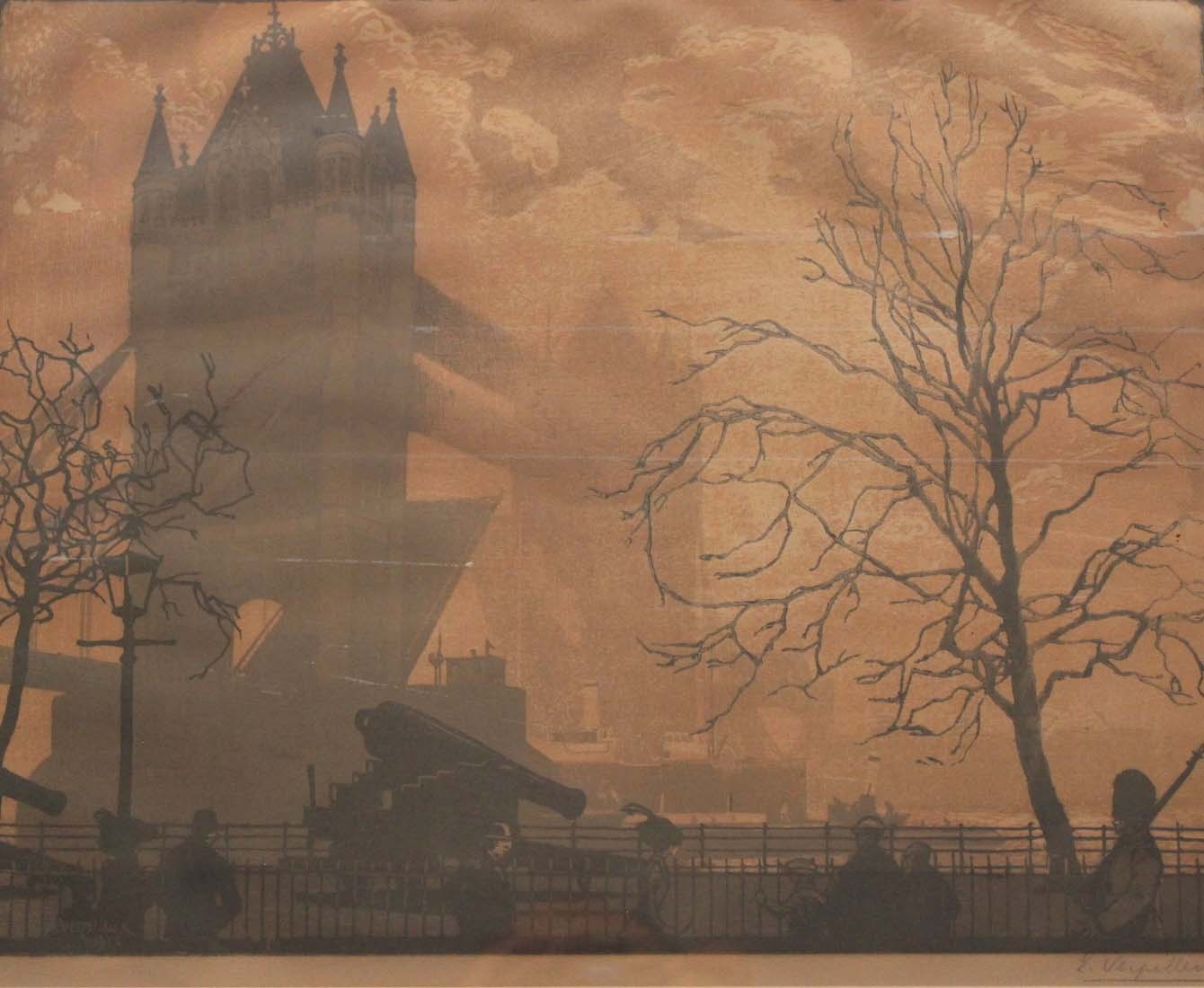 Emile Antoine Verpilleux | Lowes Bridge (1917) | MutualArt